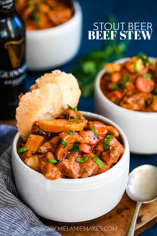 Stout Beer Beef Stew - Melanie Makes