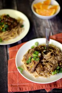 Slow Cooker Spicy Orange Beef - Melanie Makes