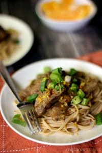 Slow Cooker Spicy Orange Beef - Melanie Makes