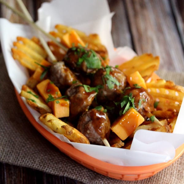 Meatball Poutine - Melanie Makes