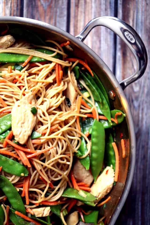 Chinese Chicken Spaghetti - Melanie Makes