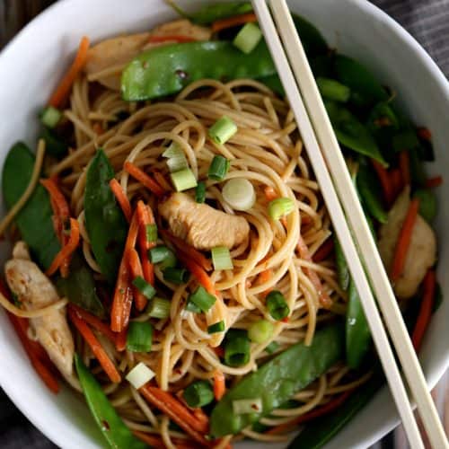 Chinese Chicken Spaghetti - Melanie Makes