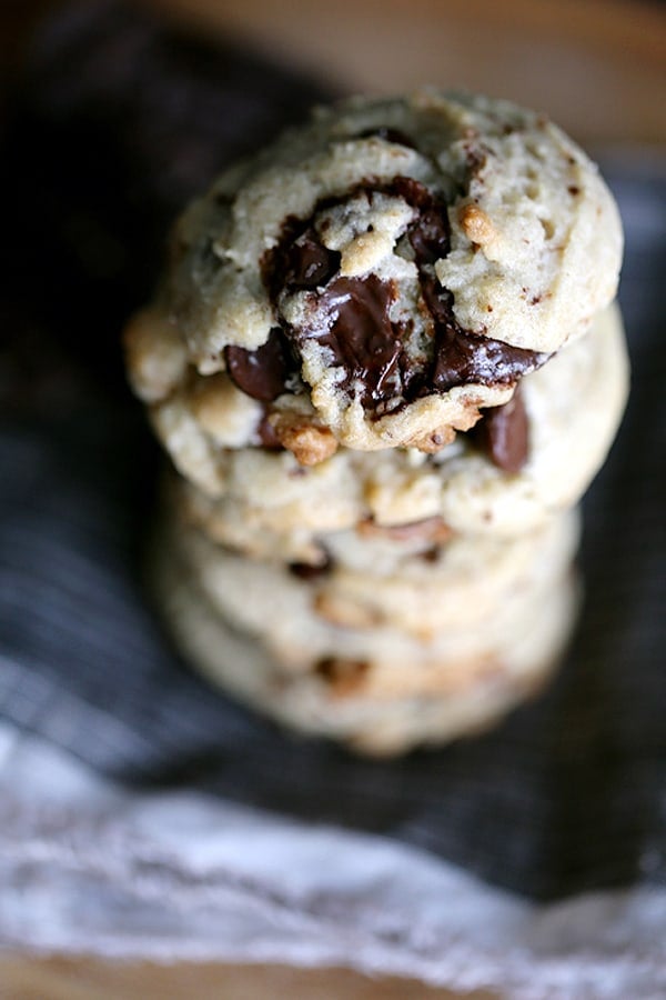 Dark Chocolate Covered Potato Chip Cookies - Melanie Makes