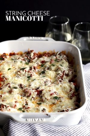 String Cheese Manicotti - Melanie Makes