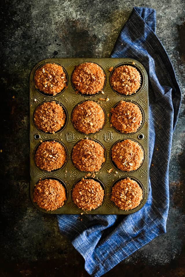 Butterscotch Muffins with Brown Sugar Pecan Streusel - Melanie Makes