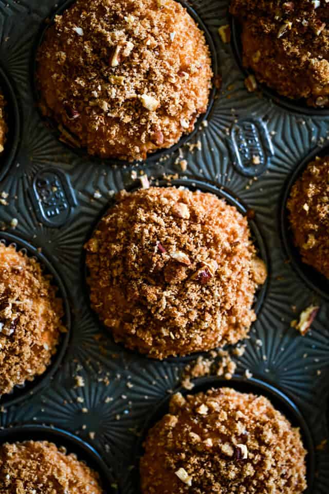 Butterscotch Muffins with Brown Sugar Pecan Streusel - Melanie Makes