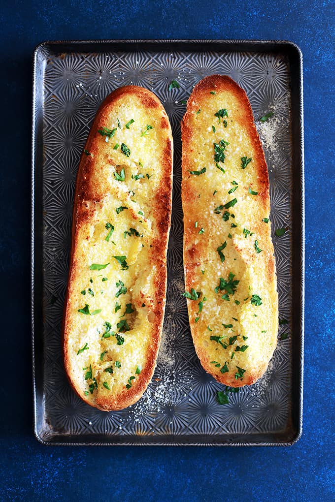 Parmesan Garlic Bread - Melanie Makes