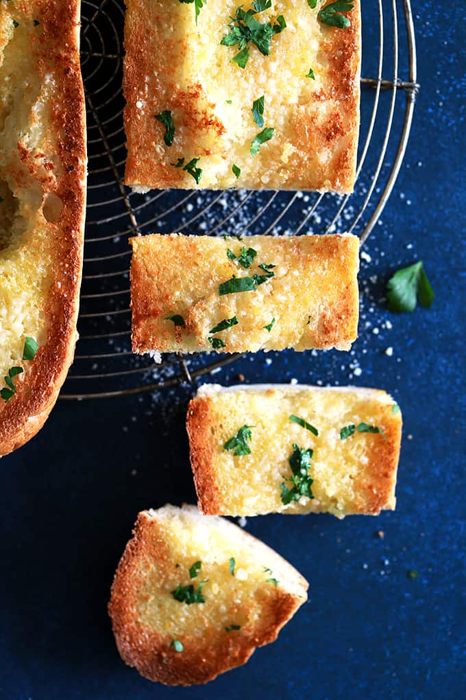 Parmesan Garlic Bread - Melanie Makes