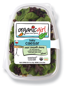 going green : organic girl baby caesar salad kit. - Melanie Makes